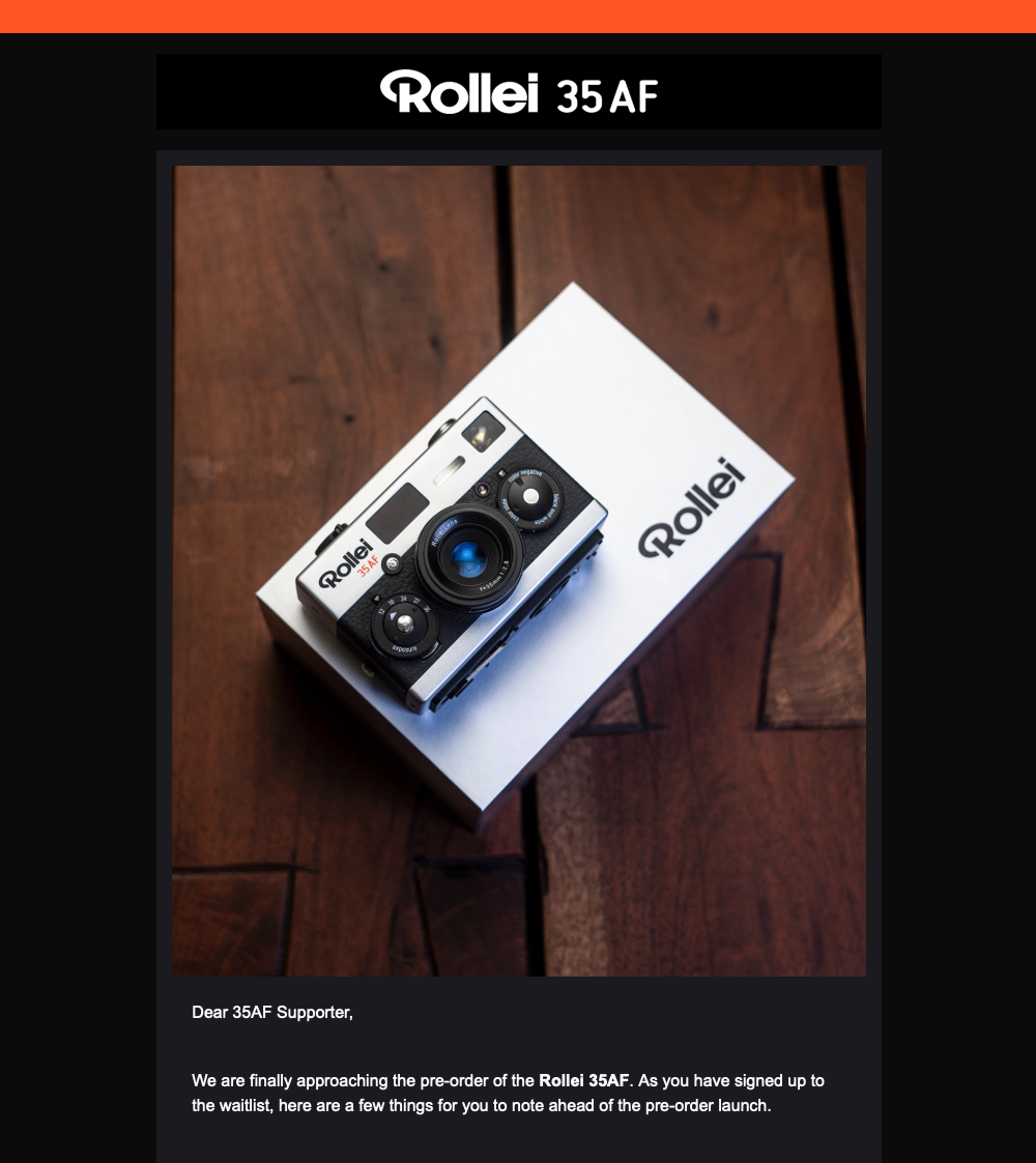 いよいよRoolei 35AFの早期予約が始まります。 | ぽちろぐ